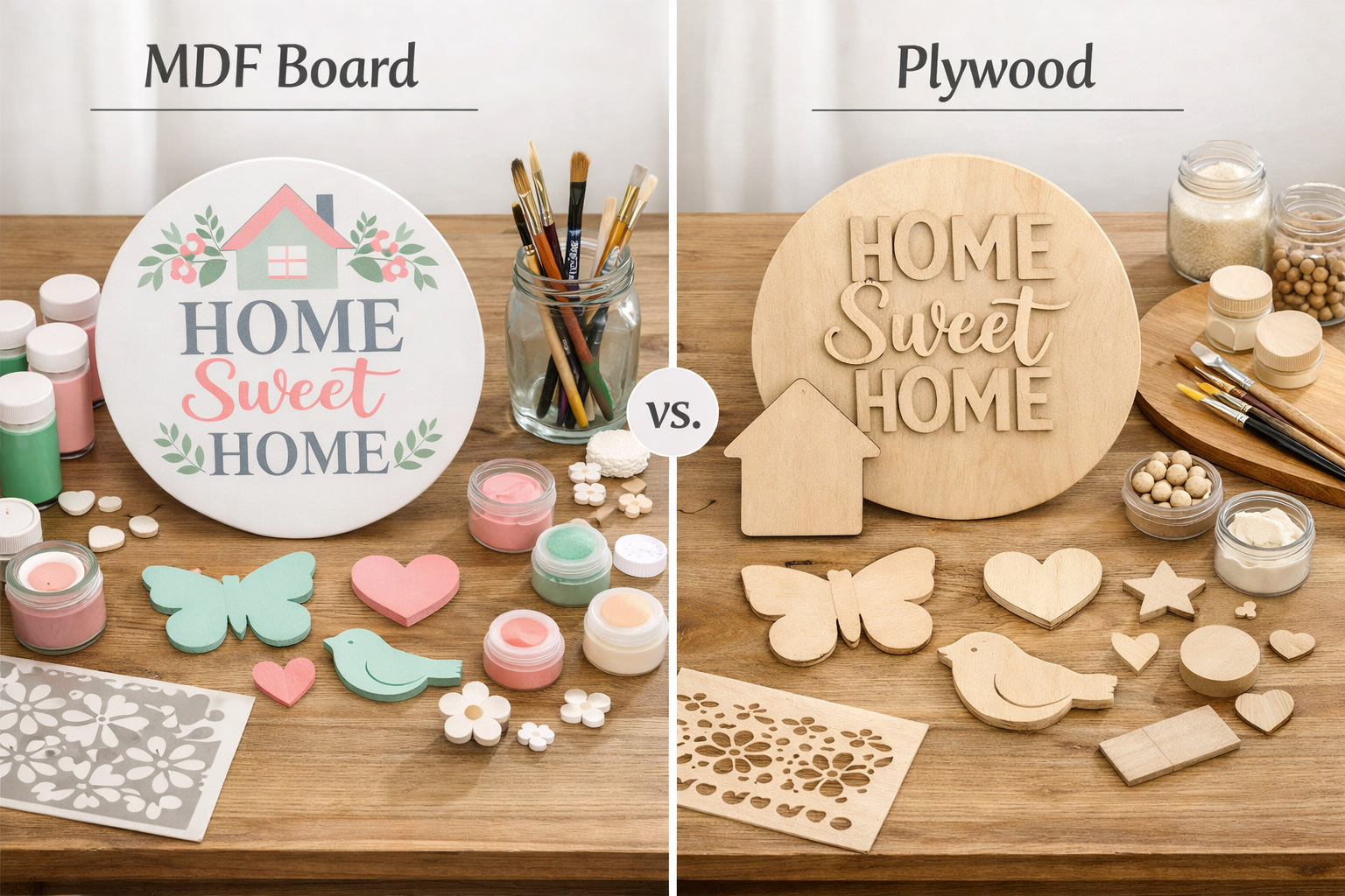 MDF vs Plywood for Craft Decor: Complete Comparison Guide – Dbeautify ...